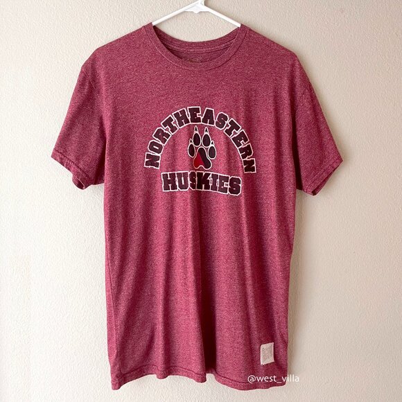 Original Retro Brand | Shirts | Northeastern Huskies Adult Short Sleeve ...